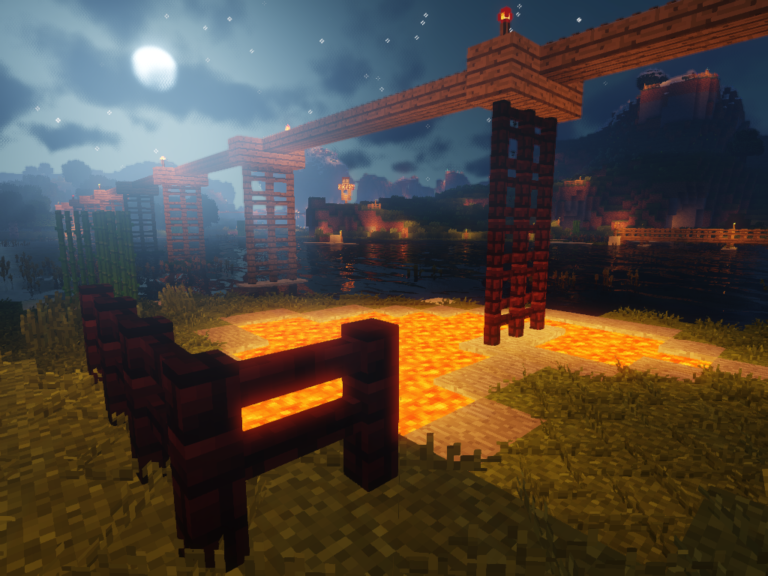 Lava lake – Minecraft